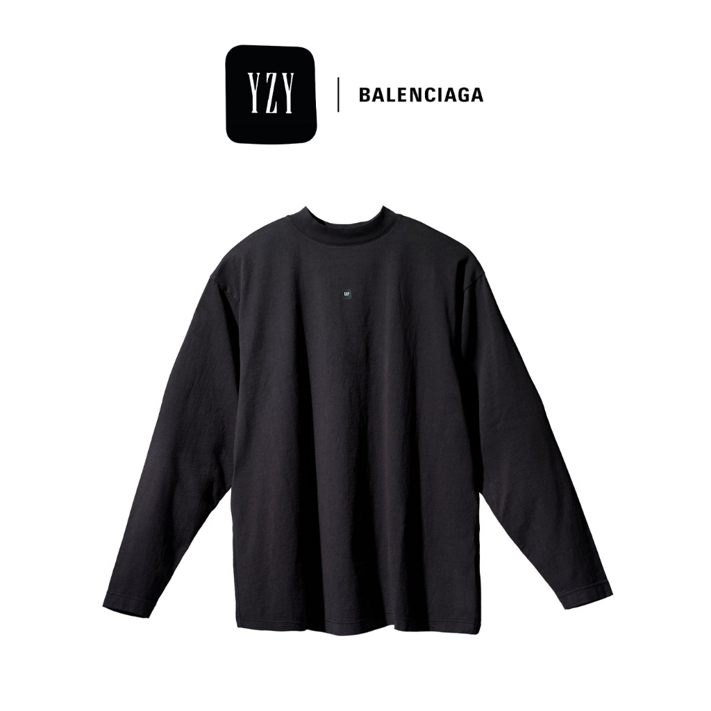 YEEZY GAP BALENCIAGA Logo Longsleeve Tee 長袖 XS號 黑色 yzy | 蝦皮購物