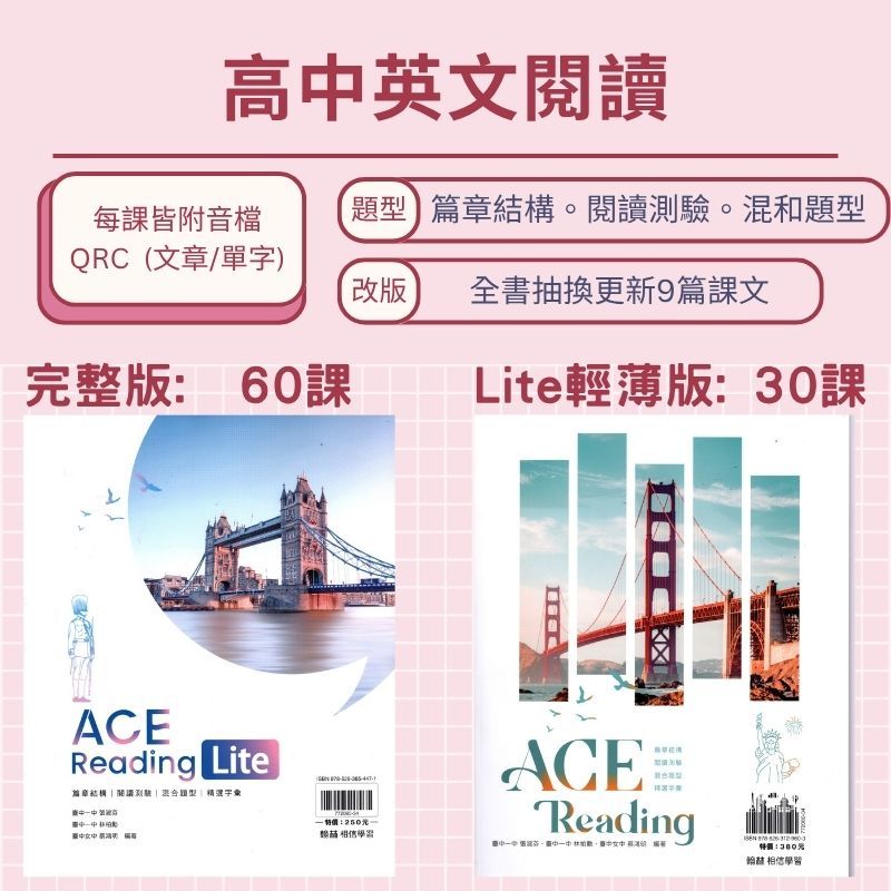 【115學測】贏家ACE Reading 張淑芬、林柏勳、蔡鴻明 編著 |翰林出版 高中英文閱讀素養 BOOKISH嗜書客全新參考書 | 蝦皮購物