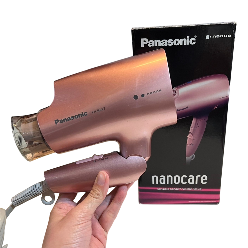 二手 日本 Panasonic 國際牌 奈米水離子吹風機 EH-NA27-PP 日本製負離子吹風機 國際牌 恆溫 | 蝦皮購物
