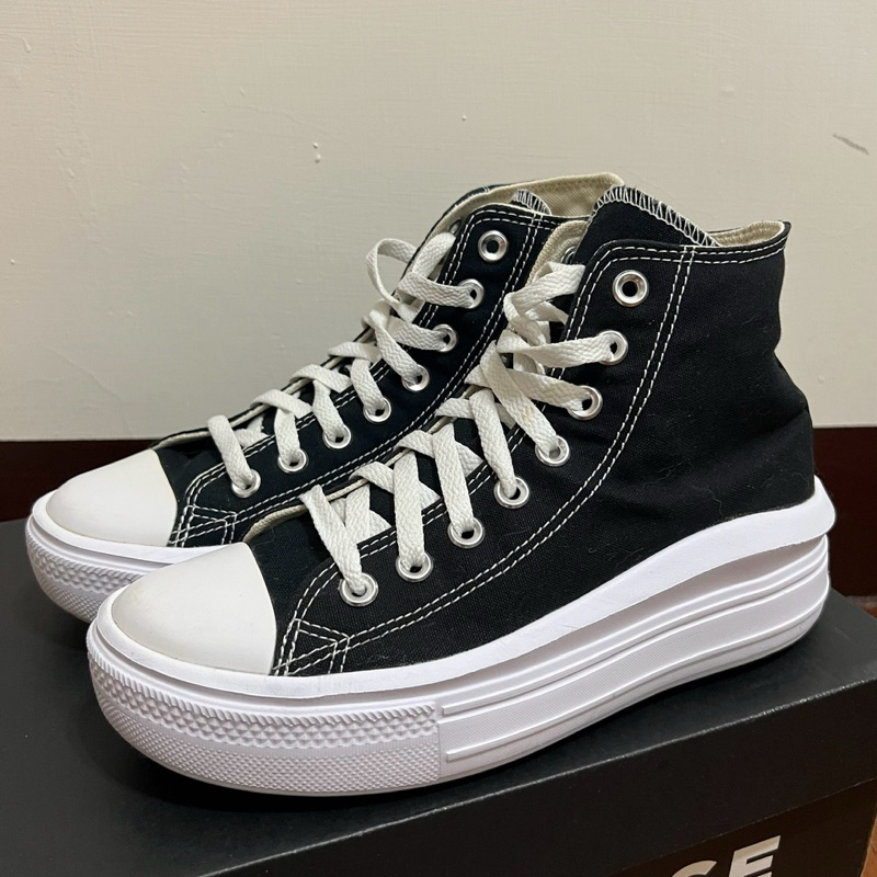 Converse chuck taylor all star move on 25cm 高筒 厚底 568497C | 蝦皮購物