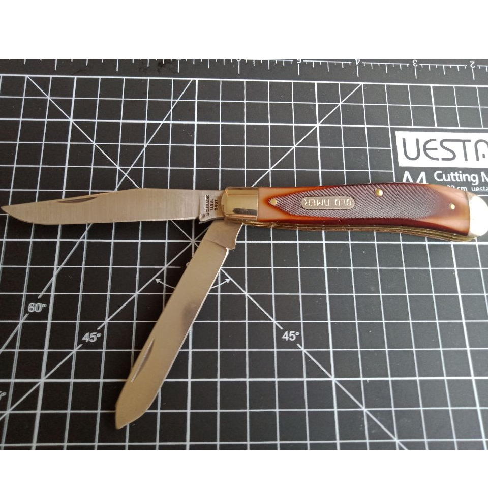 美國Schrade Gunstock Trapper 折刀 Old Timer 94OT 1095碳鋼 | 蝦皮購物