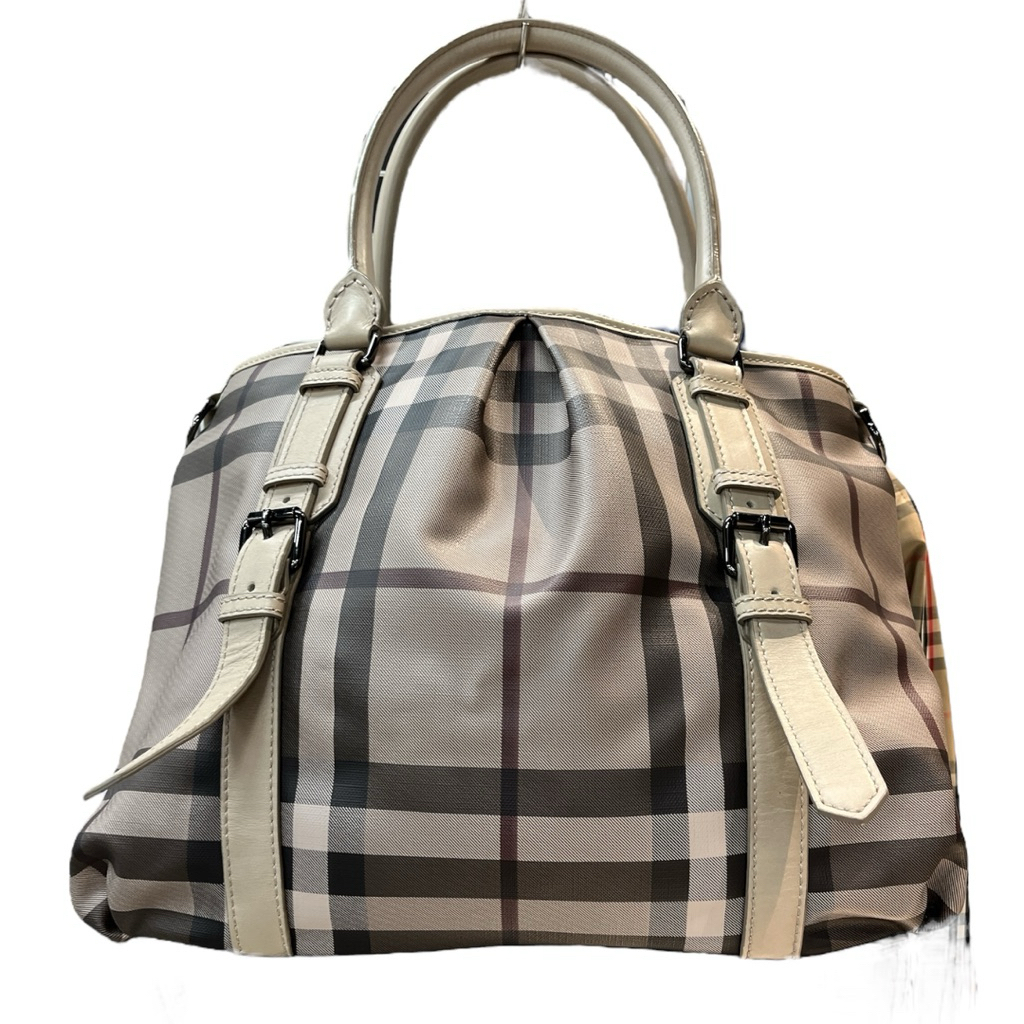 【桃園春日店】等級B 2WAY BURBERRY Beige 3690427 CHECK | 蝦皮購物