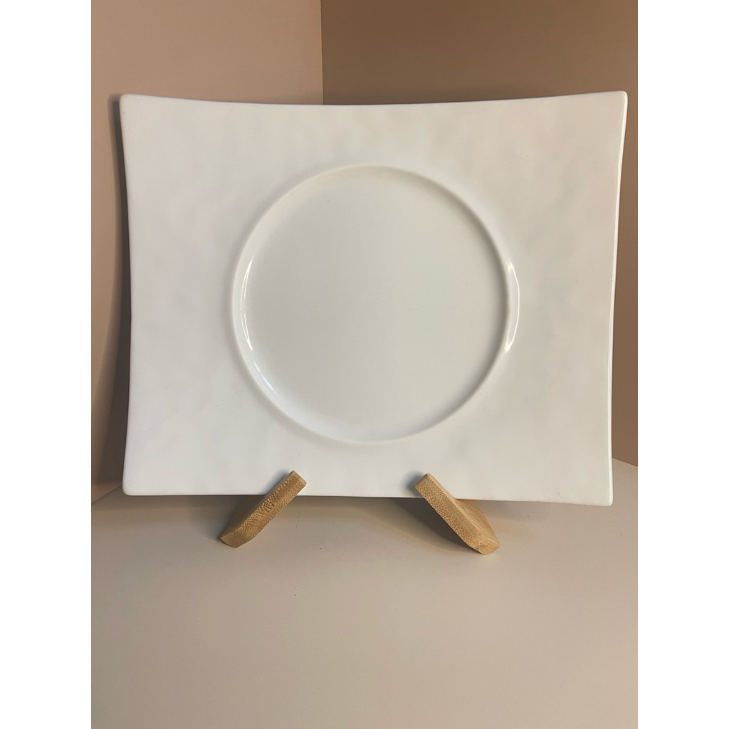 LEGLE FRANCE 二手弧面長方形盤 西餐盤 陶瓷盤 | 蝦皮購物