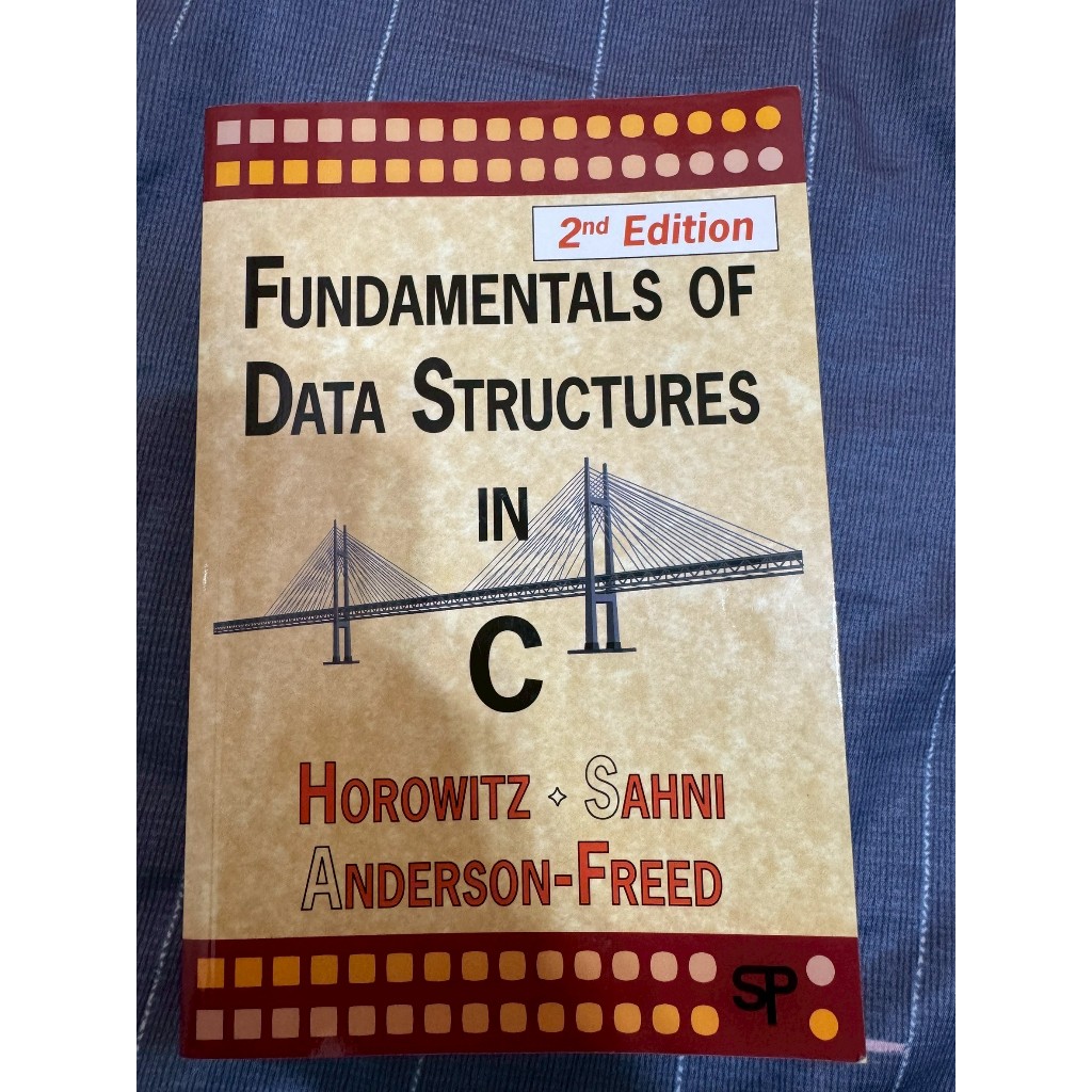 預留｜二手書 FUNDAMENTALS OF DATA STRUCTURES IN C (資料結構) 近全新 | 蝦皮購物