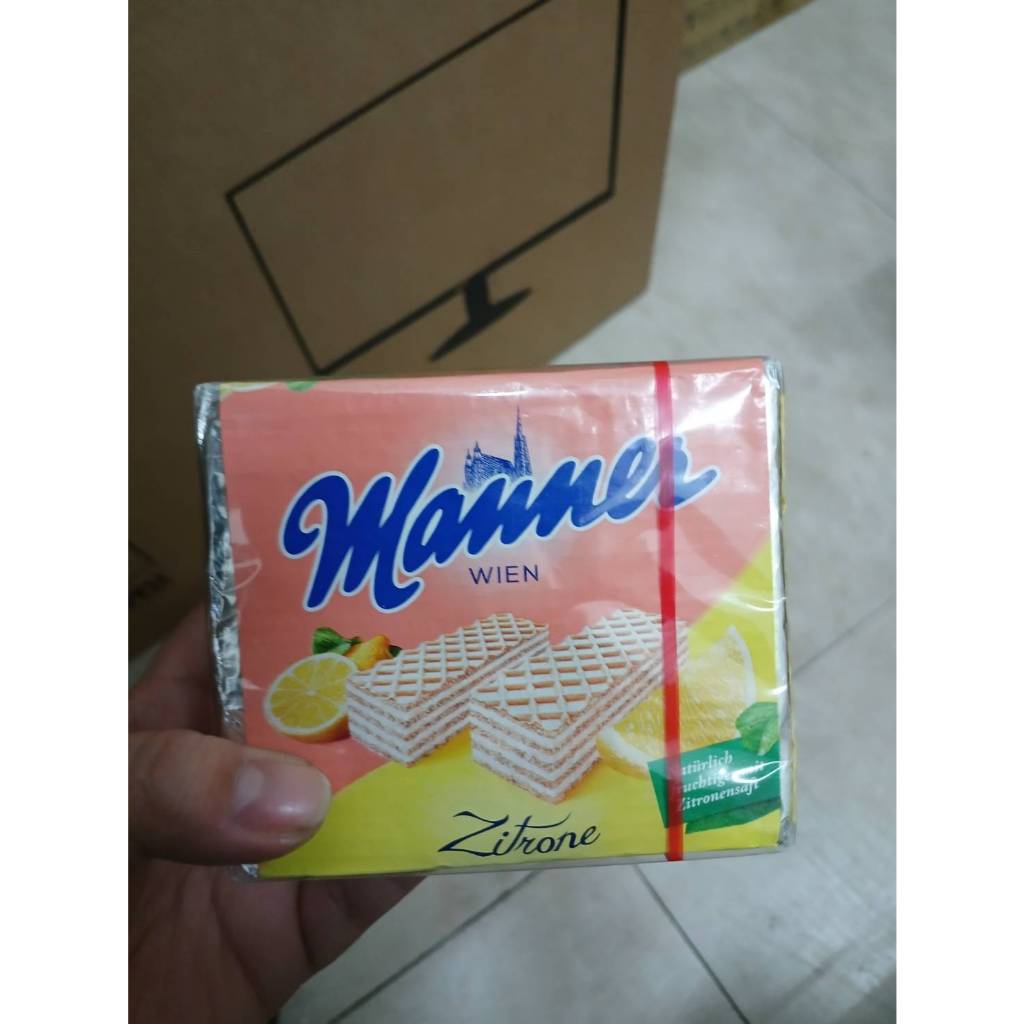 奧地利 Manner 威化餅 檸檬口味 75g*4入 manner | 蝦皮購物