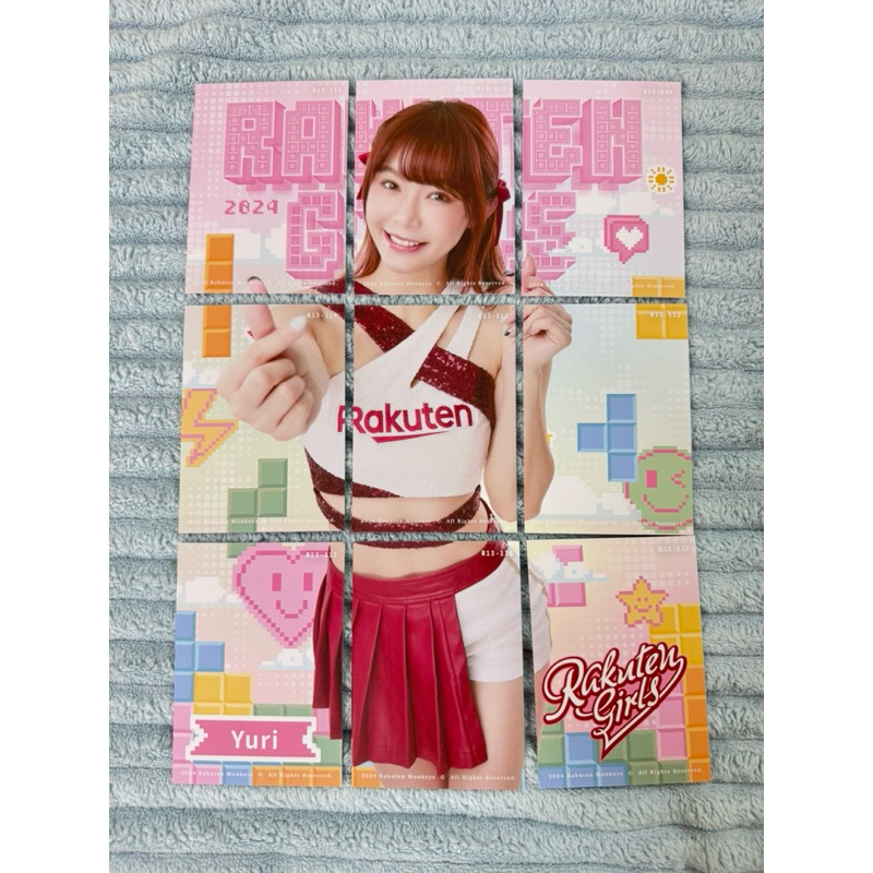 2024 Rakuten Girls 樂天桃猿 Yuri 樂天女孩 女孩卡 啦啦隊 九宮格卡 一套九張 | 蝦皮購物