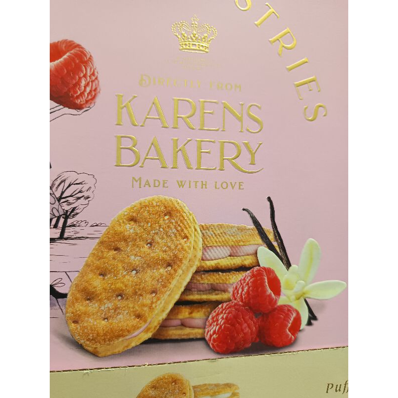 Karens Bakery 丹麥香草奶霜風味千層酥 覆盆子 奶霜千層酥 | 蝦皮購物