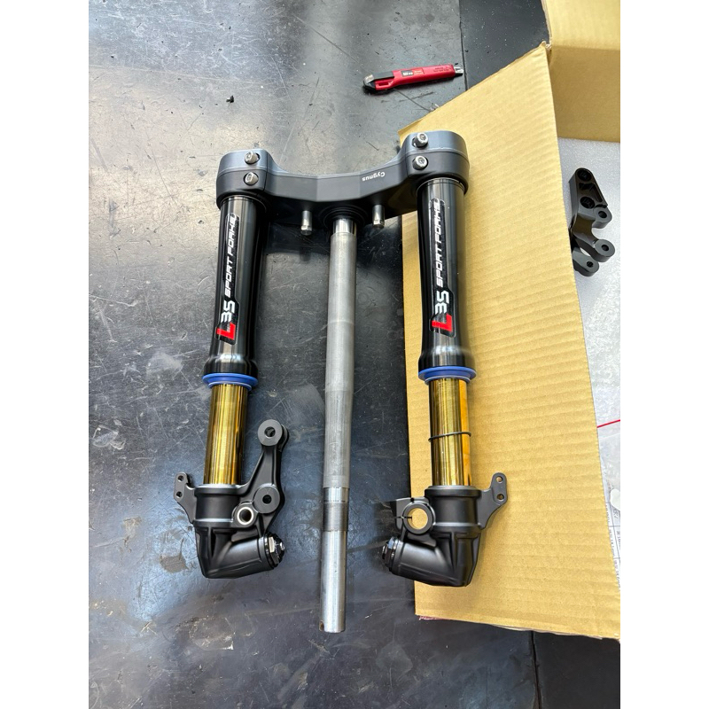 全新現貨 1-3代勁戰 Shark Factory 鯊魚工廠 L35 全黑金內管 | 蝦皮購物