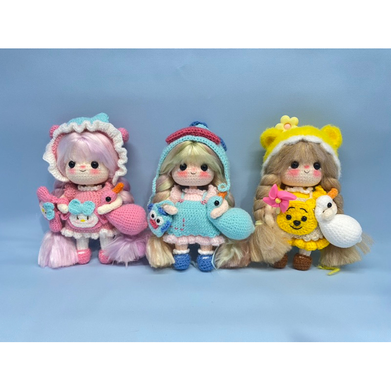 🌸Miss Yuki🌸 手作編織毛線鵝妹微鉤女孩 | 蝦皮購物