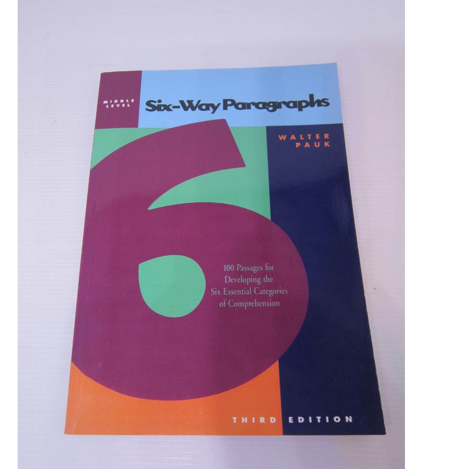 「二手書」Six-Way Paragraphs Middle Level 3 edition 英文課本 Pauk | 蝦皮購物