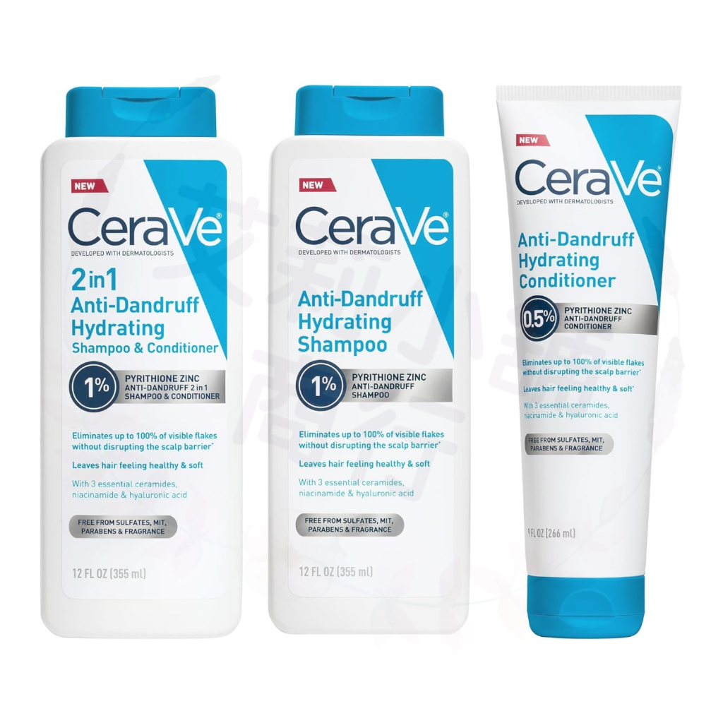 美國 Cerave Anti-Dandruff Hydrating Shampoo Conditioner 2-in-1 | 蝦皮購物