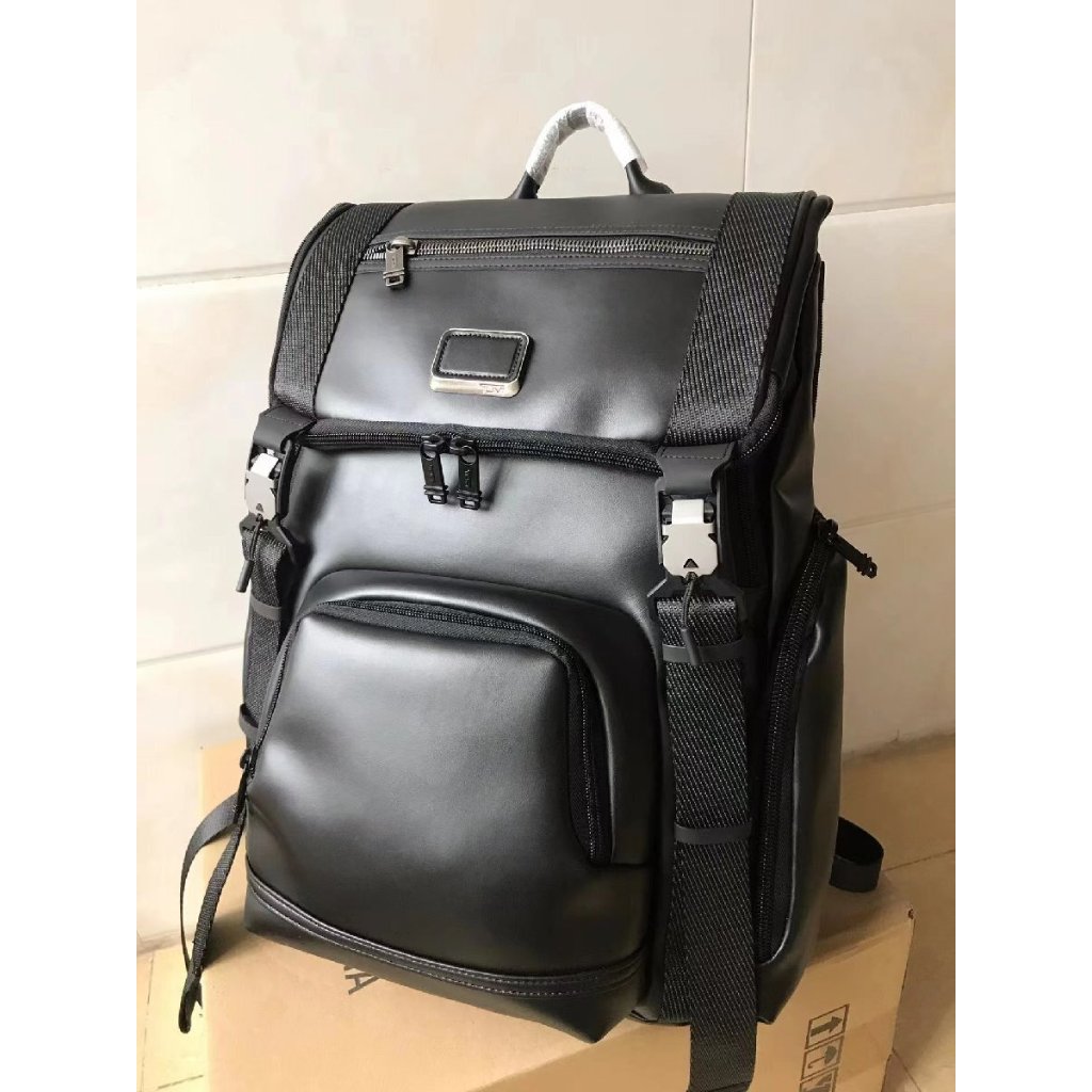【全新特價商品】頂級美國名牌 TUMI 2025年新款大型後背包 全新 全真皮內隔間為彈道尼龍材質 識貨的就懂~日本購回 | 蝦皮購物