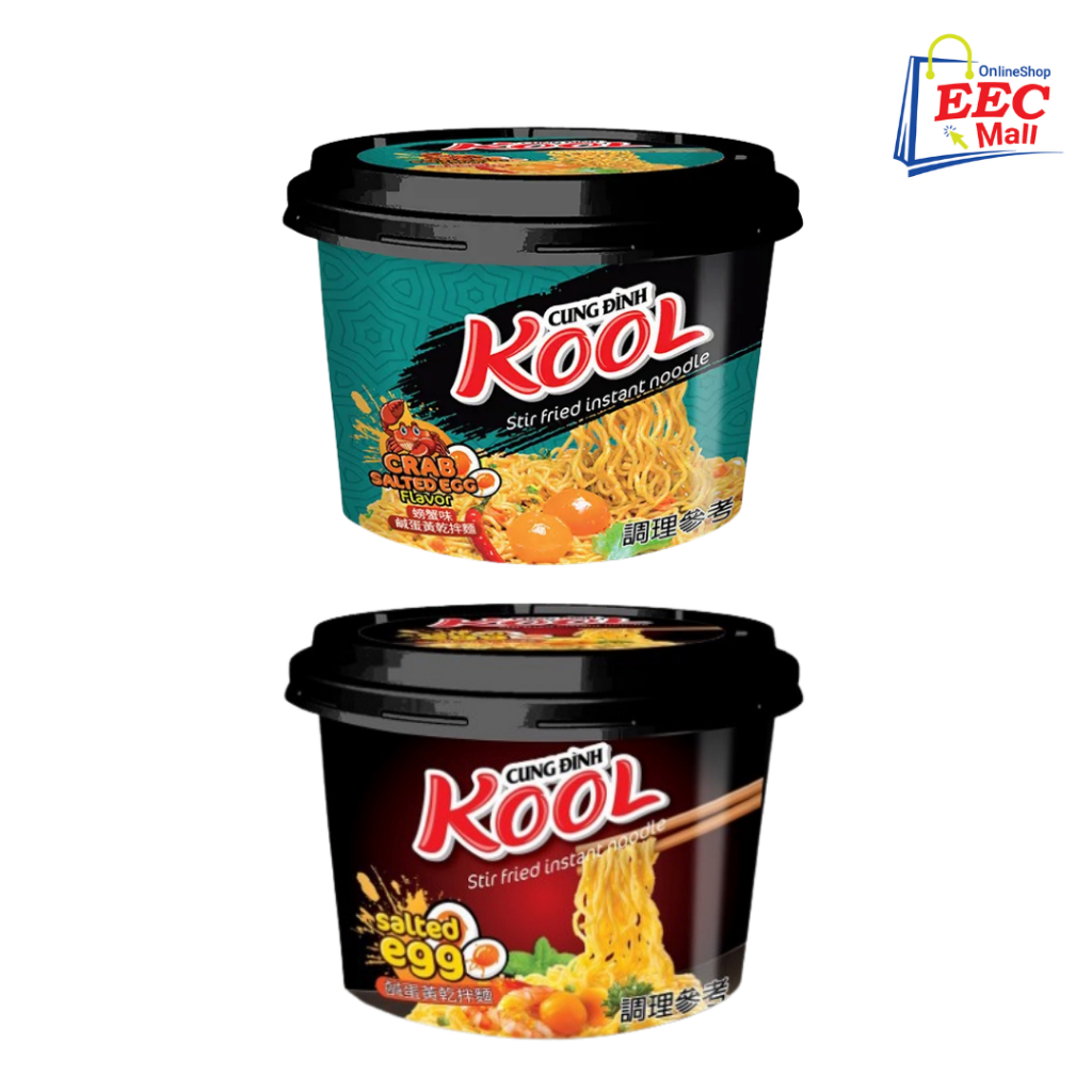 越南 CUNG DINH KOOL Stir Fried Instant Noodle 鹹蛋黃 螃蟹味鹹蛋 泡麵 90g | 蝦皮購物