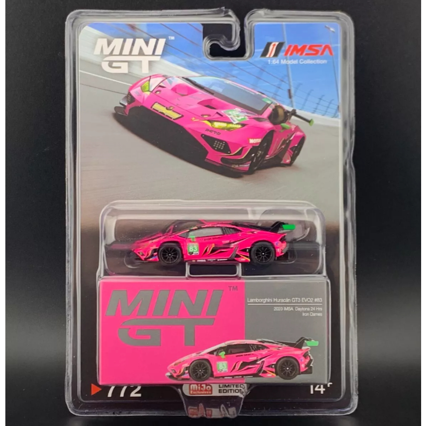 [玩三工作室]MINI GT 772 Lamborghini Huracan GT3 EVO2 2023 IMSA 吊卡 | 蝦皮購物