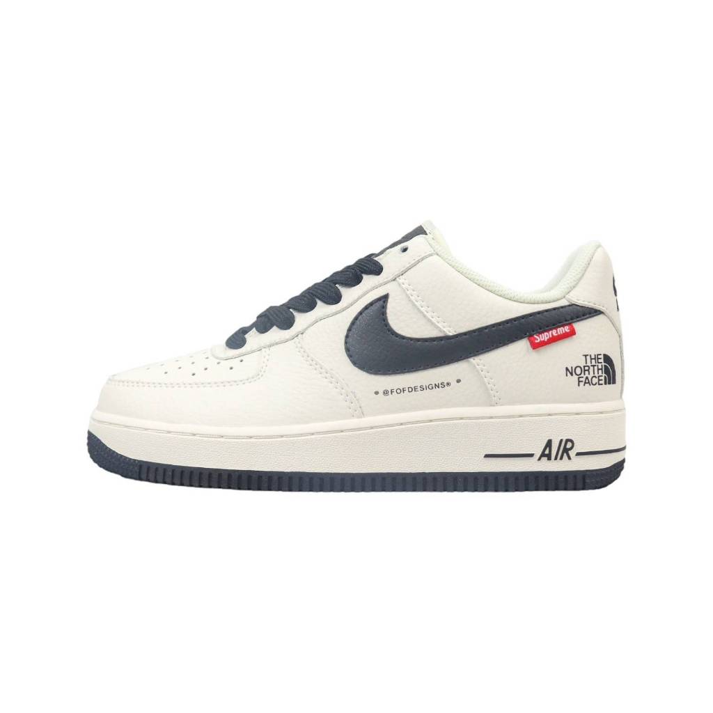 NK AF1 X The North Face X Supreme 空軍1號三方聯名款 米白黑勾 男女通用款 | 蝦皮購物