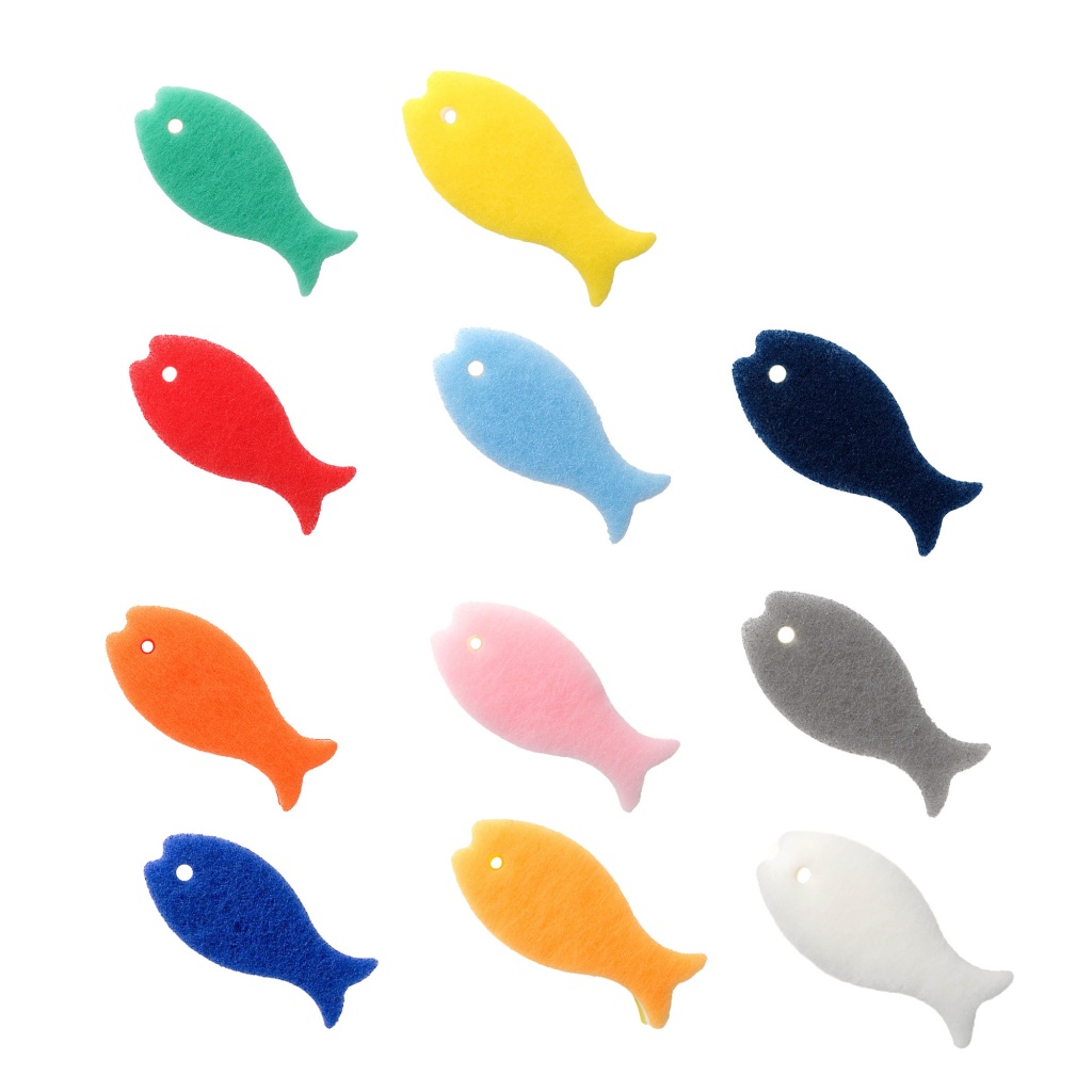 日本Marna 當地賣爆 魚型海綿菜瓜布 綿密起泡K170-阿法.伊恩納斯 | 蝦皮購物