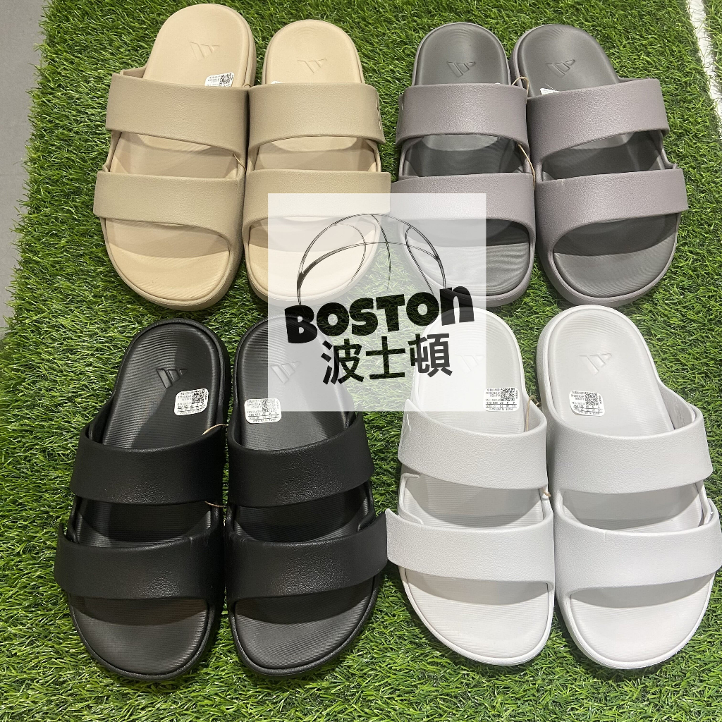 Adidas ZNSCAPE 魔鬼氈 可調整 拖鞋 運動 休閒 運動拖鞋 運動涼鞋 JI1856 白 JR3122 黑 | 蝦皮購物