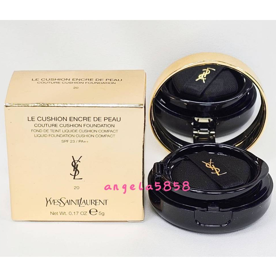 全新 YSL 聖羅蘭 恆久完美霧光氣墊粉餅5g ~#20 ~迷你版~專櫃品~開電子發票~ | 蝦皮購物