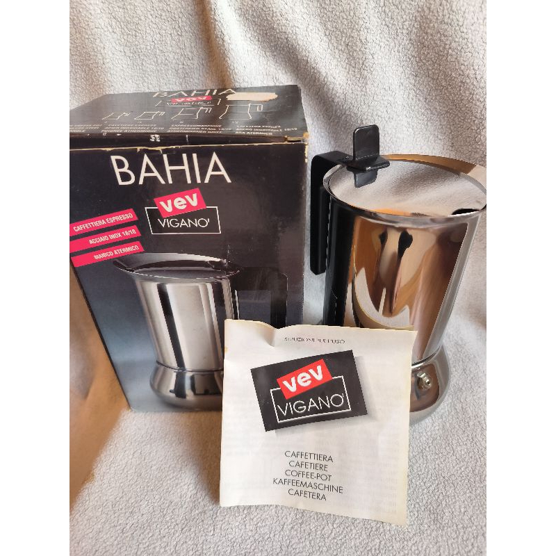 全新 義大利製 VEV VIGANO 6人份 不繡鋼摩卡壺 盒單齊 | 蝦皮購物