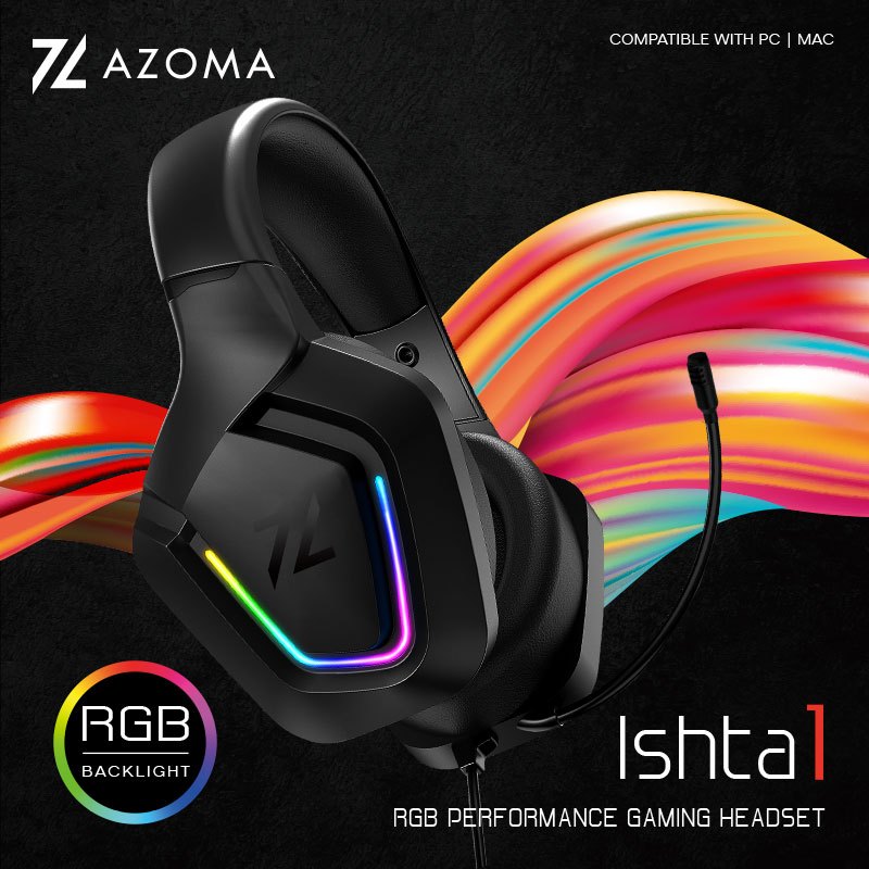 『全新出清』AZOMA ISHTA1 / ARASH1 RGB電競耳機麥克風 有線耳麥 | 蝦皮購物