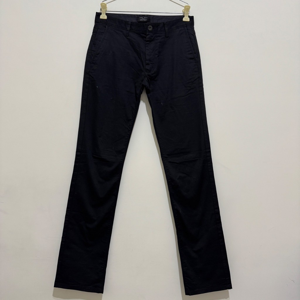 二手 Zara Man Basic 男長褲 黑色 | 蝦皮購物