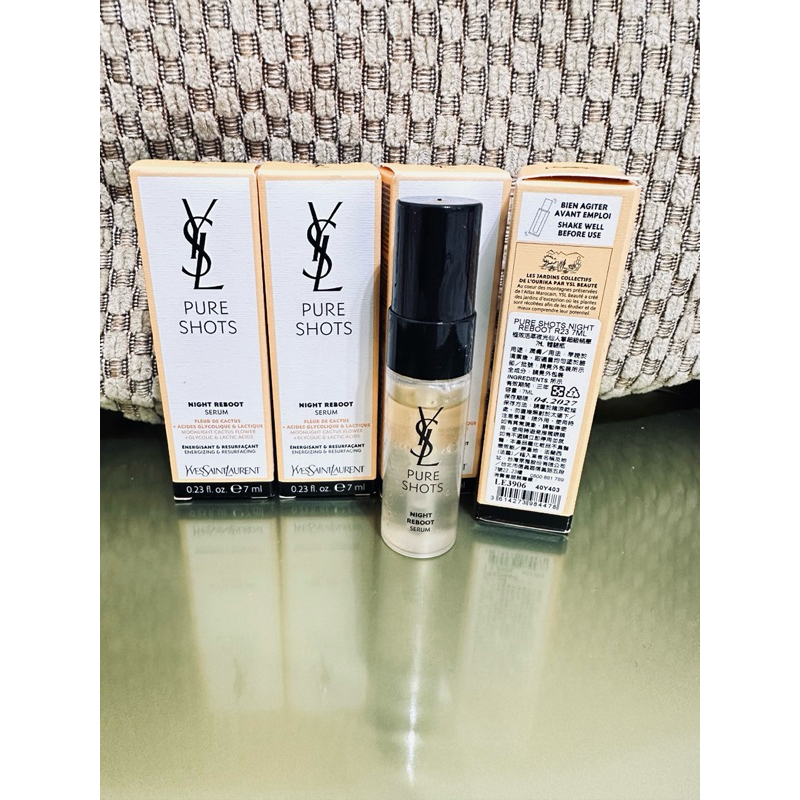 全新升級 YSL 聖羅蘭 極效活萃夜光仙人掌超級精華7ML 保存期限2027/04 新版 專櫃正品 | 蝦皮購物