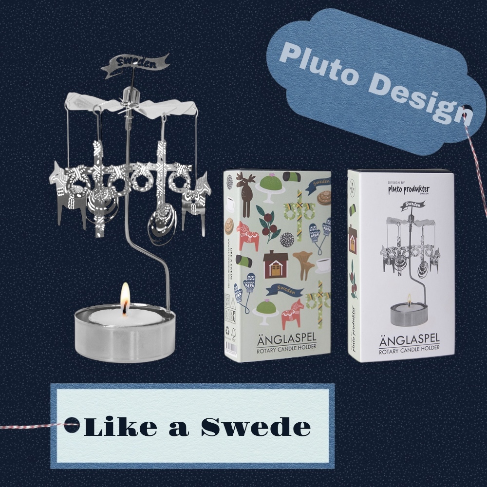 【Aelgmark】PLUTO Design 瑞典文化旋轉燭座(附蠟燭) | 蝦皮購物