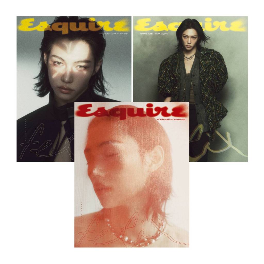 KPM-現貨 Esquire (KOREA) 5月號 2025 三款 封面 Stray Kids-Felix 內頁 朴志訓 ATEEZ-呂尚 ...