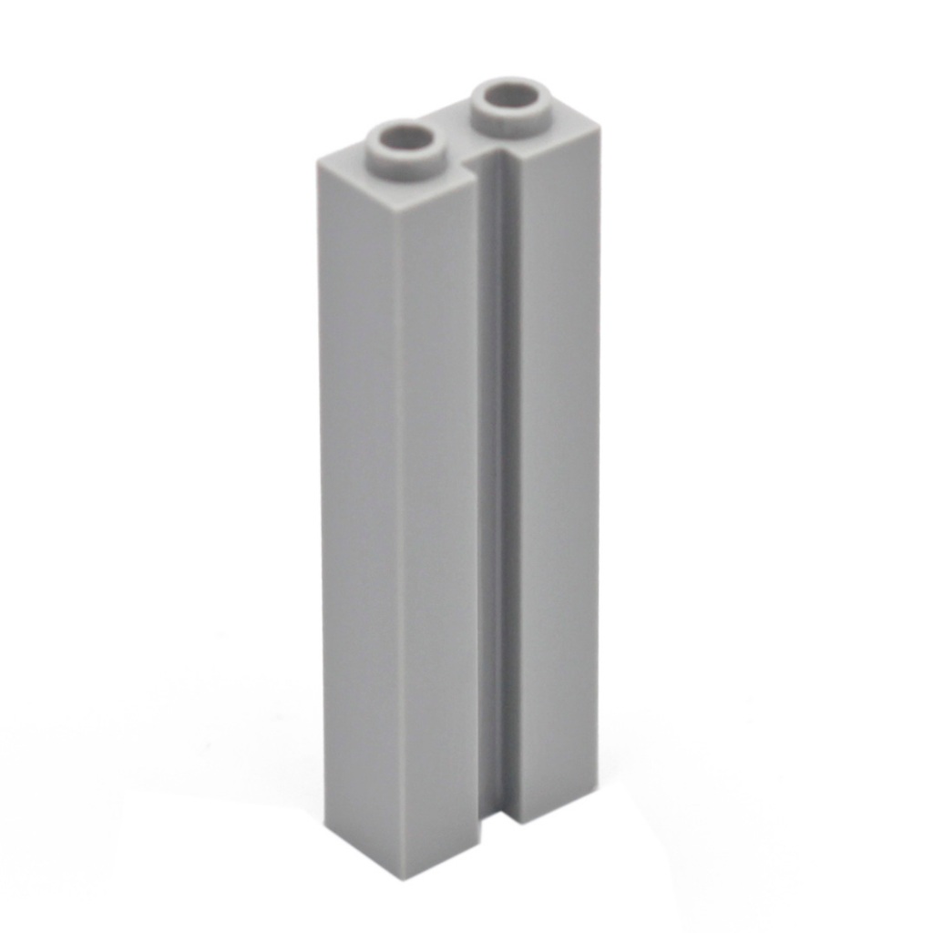 COOLPON｜這是樂高®LEGO®的正版零件 溝槽磚 淺灰 1x2x5 Groove 88393 4582153 | 蝦皮購物