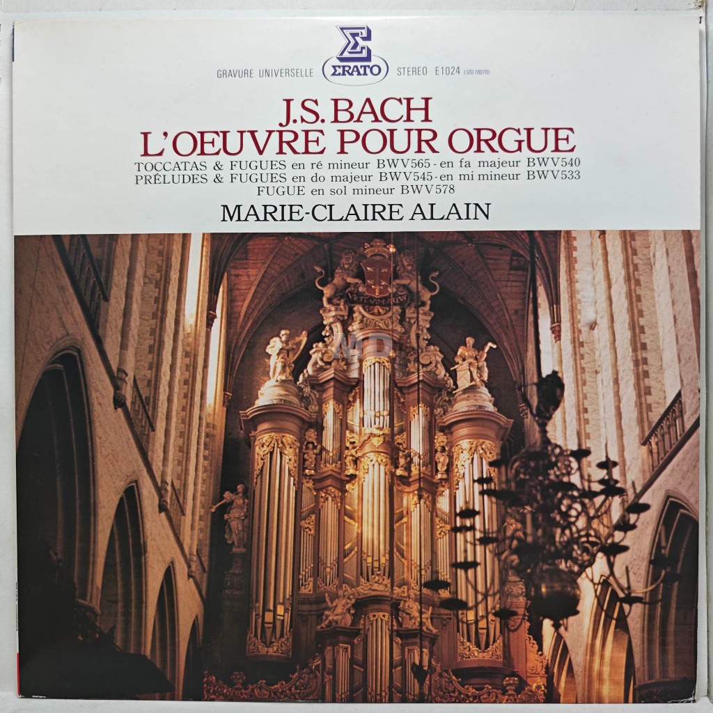 黑膠唱片 Alain - Bach L'oeuvre Pour Orgue BWV565,545,533,540,578 | 蝦皮購物