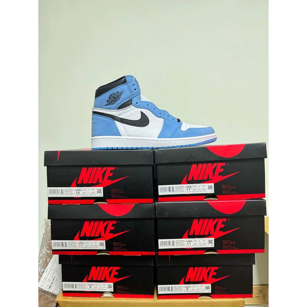 台灣公司貨 Air Jordan 1 RETRO HIGH OG 大學藍 北卡藍 555088-134 AJ1 | 蝦皮購物