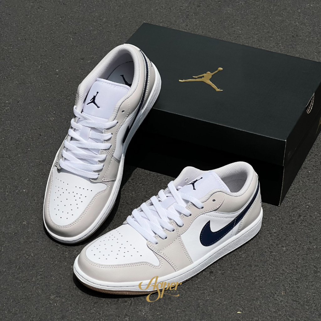 【Asper】Air Jordan 1 Low Georgetown 灰藍 553558-146 | 蝦皮購物
