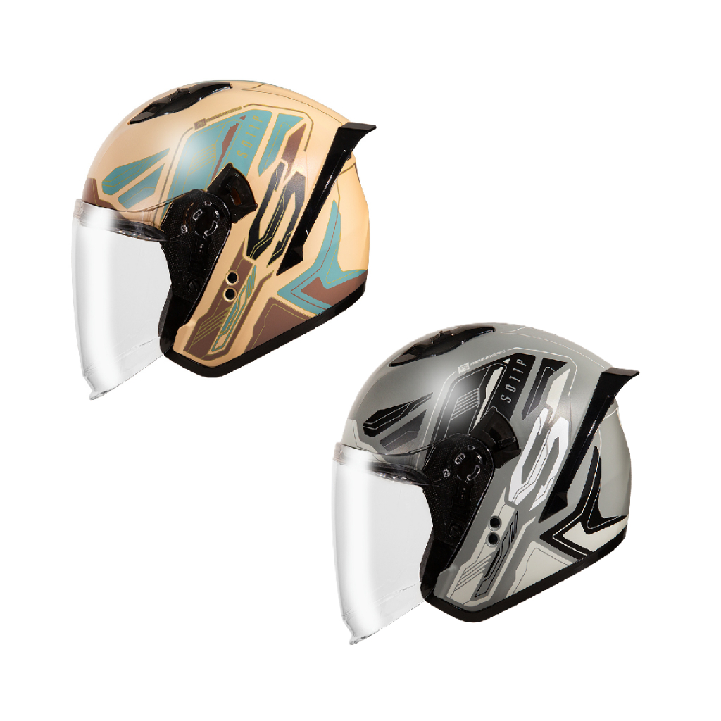 SOL SO-11P SO11P 超導體 (消光) 多色可選 全拆洗 內墨鏡 加長型鏡片 防霧片 雙D扣 半罩 安全帽 | 蝦皮購物