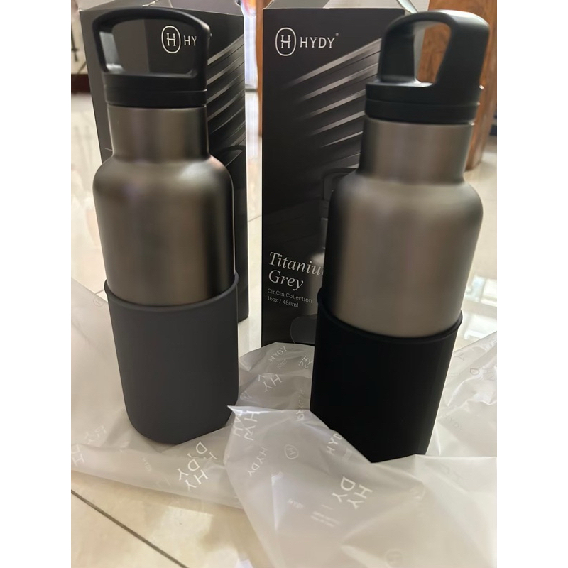 現貨優惠讓出（非聯名款）美國品牌 HYDY時尚不銹鋼鈦灰瓶.保溫水瓶480ml.（16oz) | 蝦皮購物