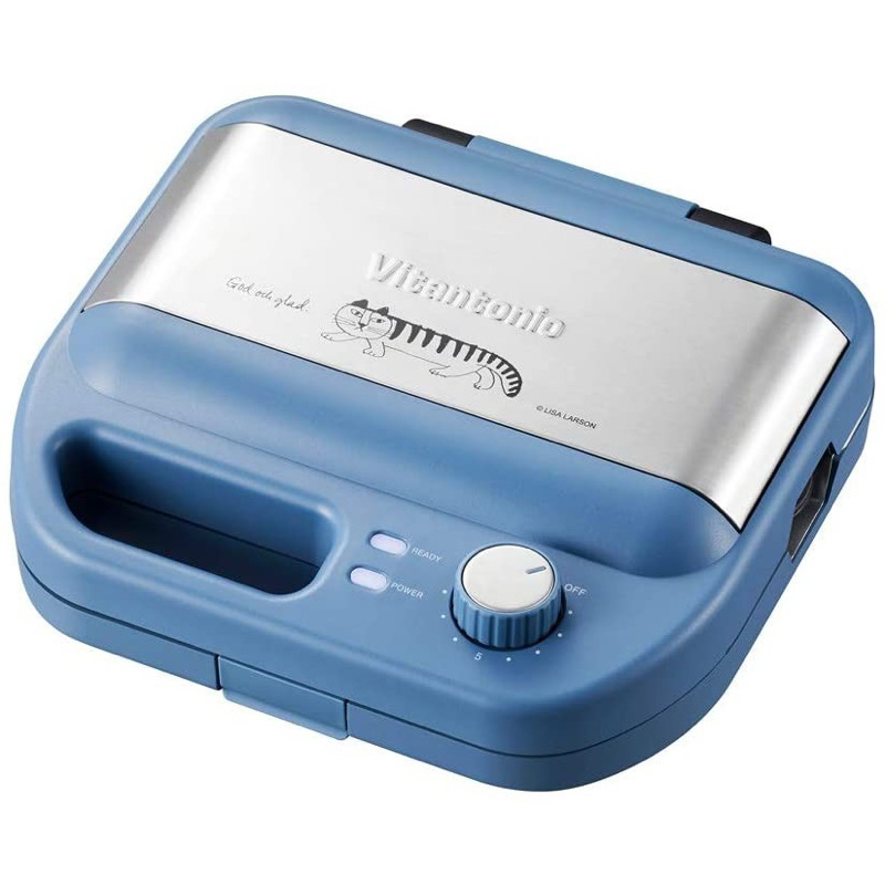 日本 Vitantonio X LisaLarson 鬆餅機 VWH-500-LS 可定時 條紋貓 限定 聯名款 母親節 | 蝦皮購物