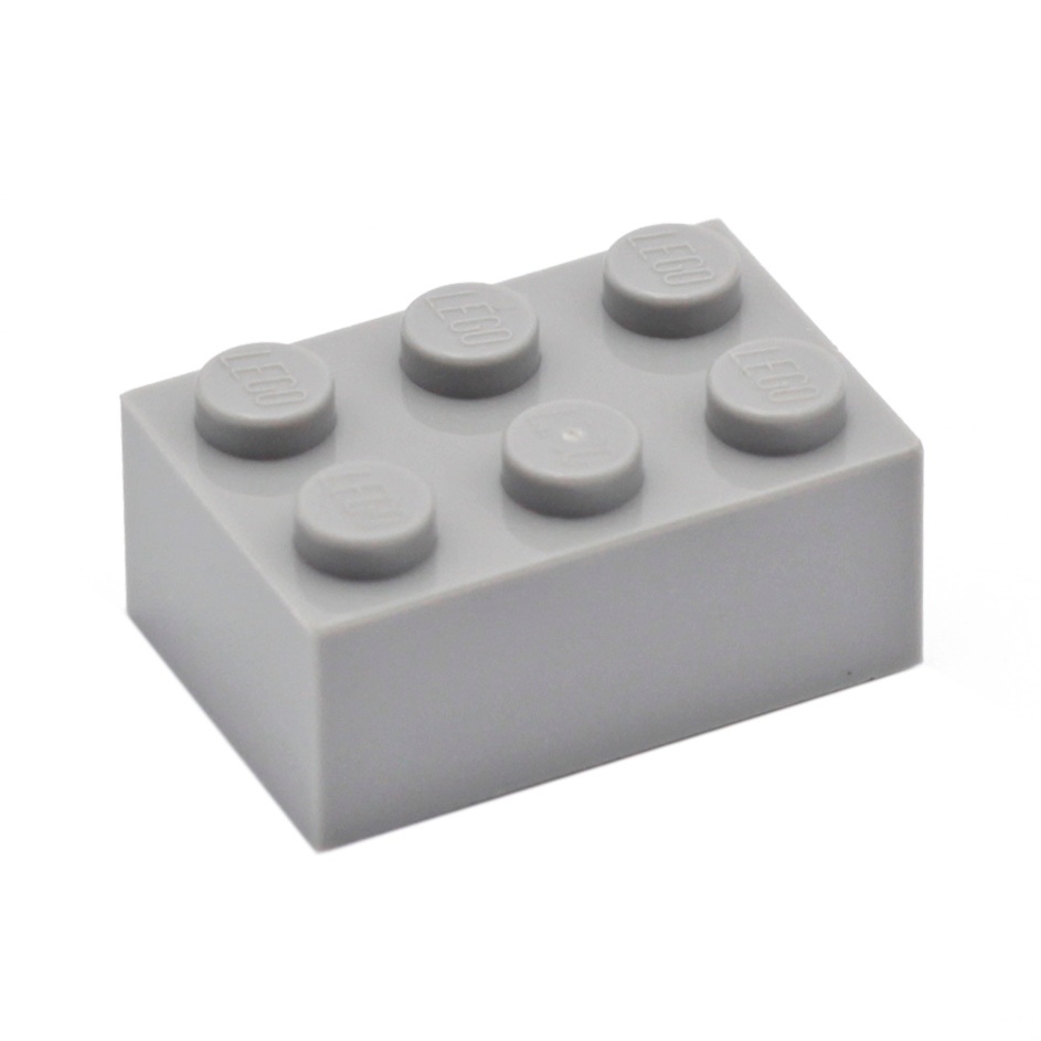 COOLPON｜這是樂高®LEGO®的正版零件 淺灰 Brick 2x3 3002 4211386 基礎磚 | 蝦皮購物