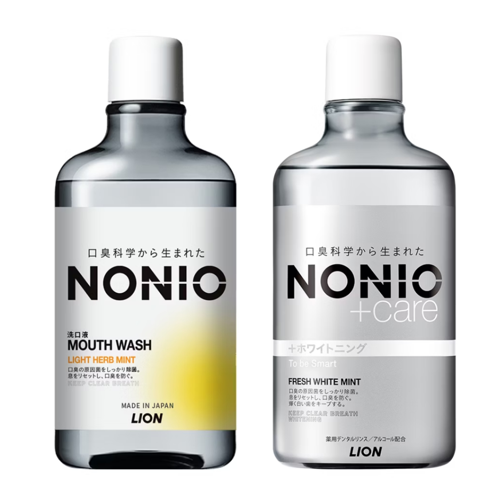 日本 獅王 NONIO 終結口氣漱口水 浸潤薄荷 晶燦亮白 600ml【金龜車】長效淨澈口氣 | 蝦皮購物