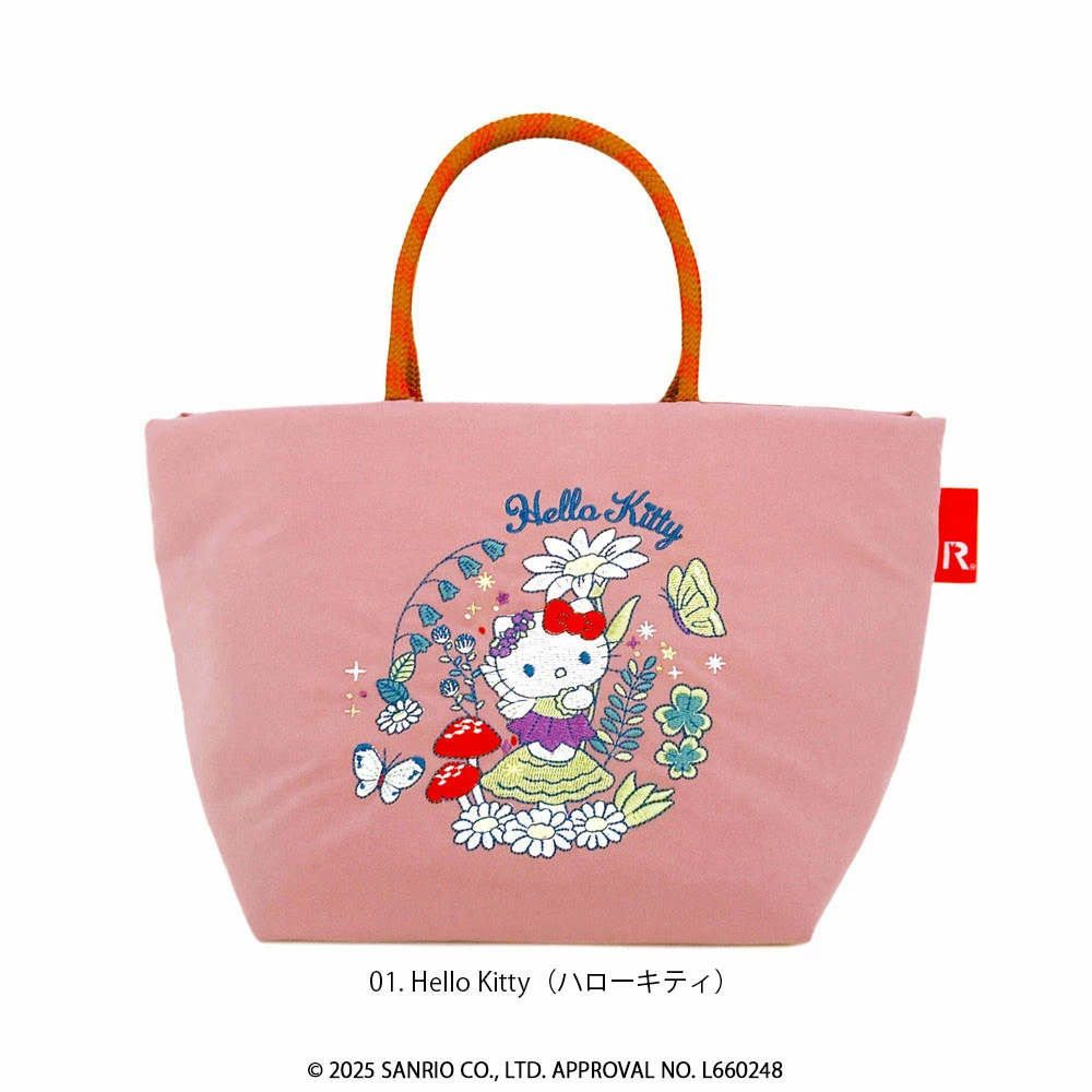 【限時代購】全新日本專櫃ROOTOTE & Sanrio聯名Hello Kitty/酷洛米/大耳狗刺繡扣式手提包 | 蝦皮購物