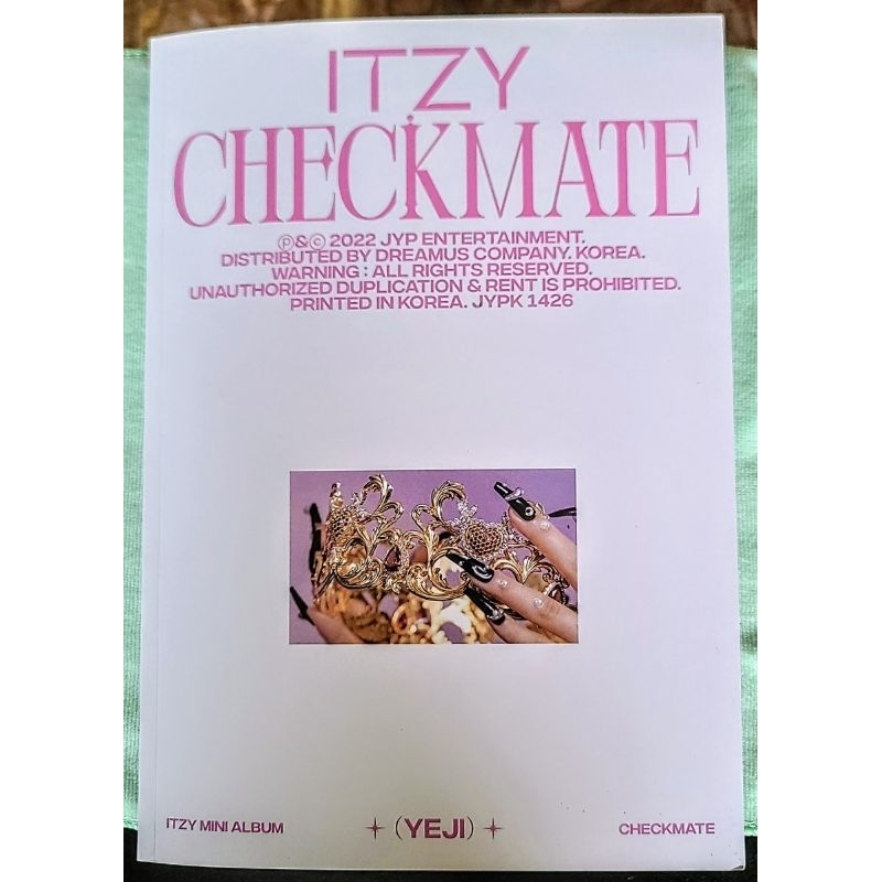 ITZY CHECKMATE MINI Album YEJI 官方正版 CD專輯 CD海報 ITZY寫真集 韓國歌星專輯 | 蝦皮購物