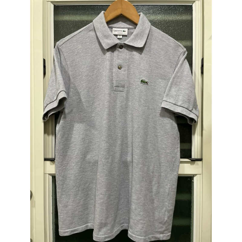 LACOSTE Polo衫 淺灰色 MIDE IN JAPAN 日本製-for a6991598 order | 蝦皮購物
