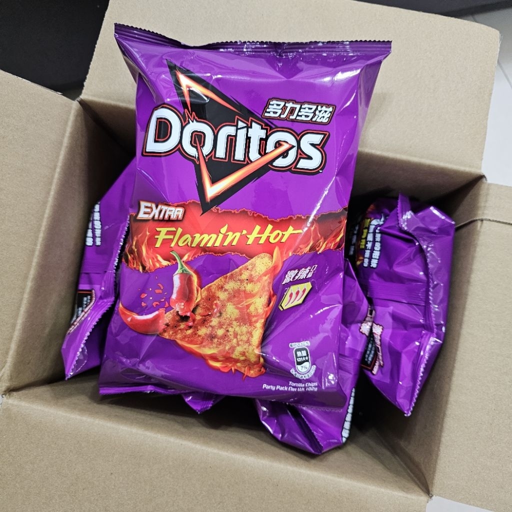 Doritos 多力多滋激辣口味玉米片extra flaming hot 102g | 蝦皮購物