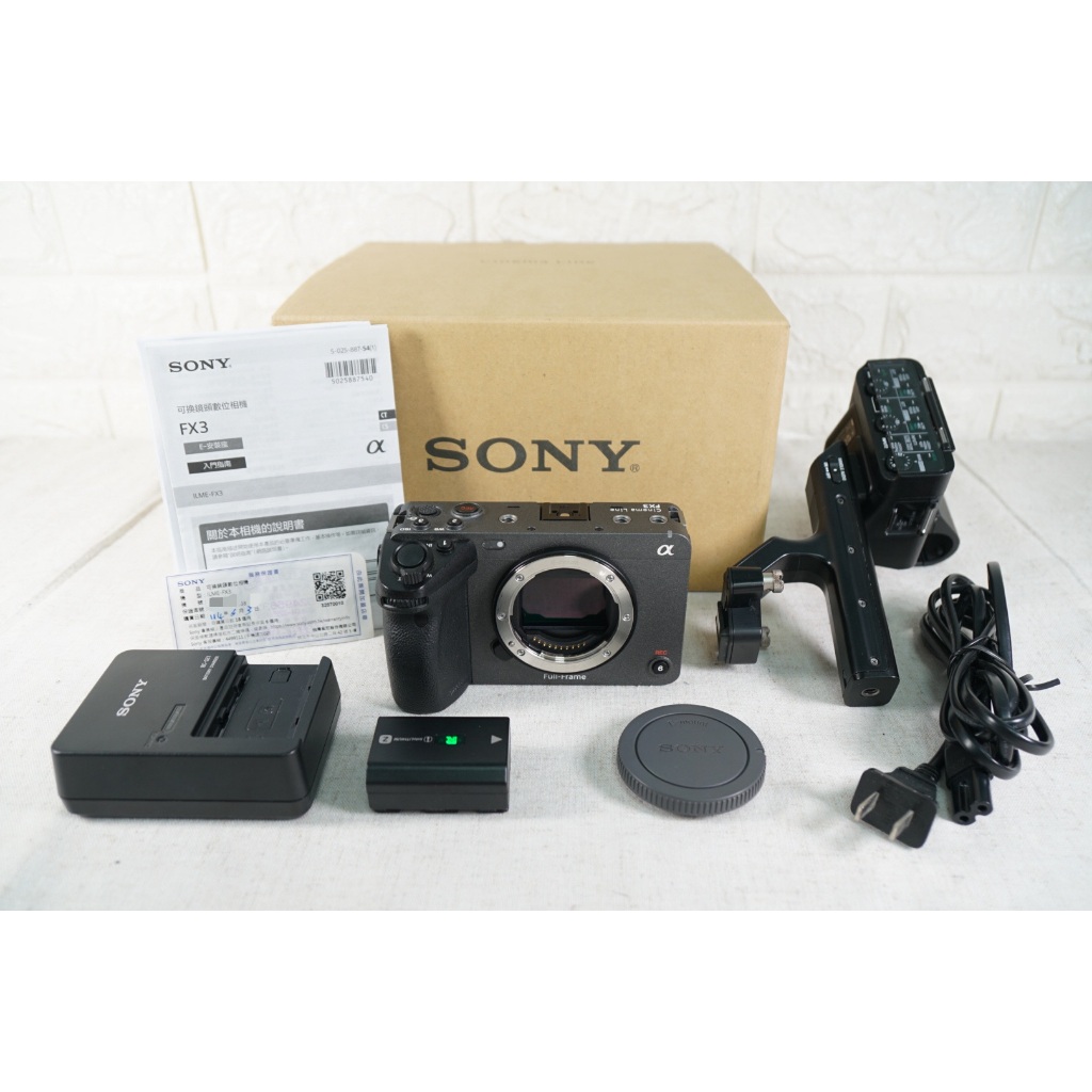 SONY ILME-FX3 FX3 全片幅數位相機 快門數28 公司貨 保固中 | 蝦皮購物