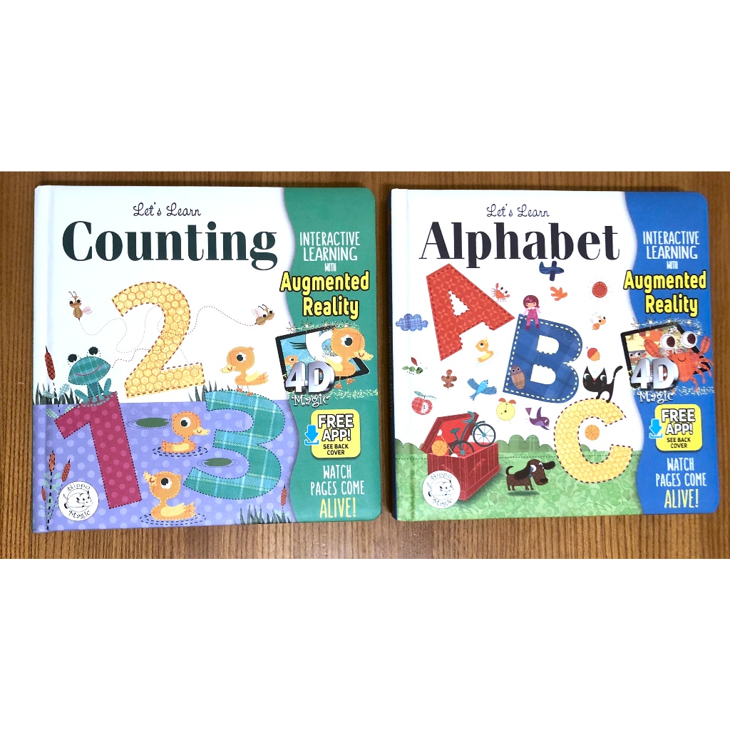 4D AR系列 Let's Learn Alphabet ABC+Counting 123 共2本 英文童書 迪士尼繪本 | 蝦皮購物
