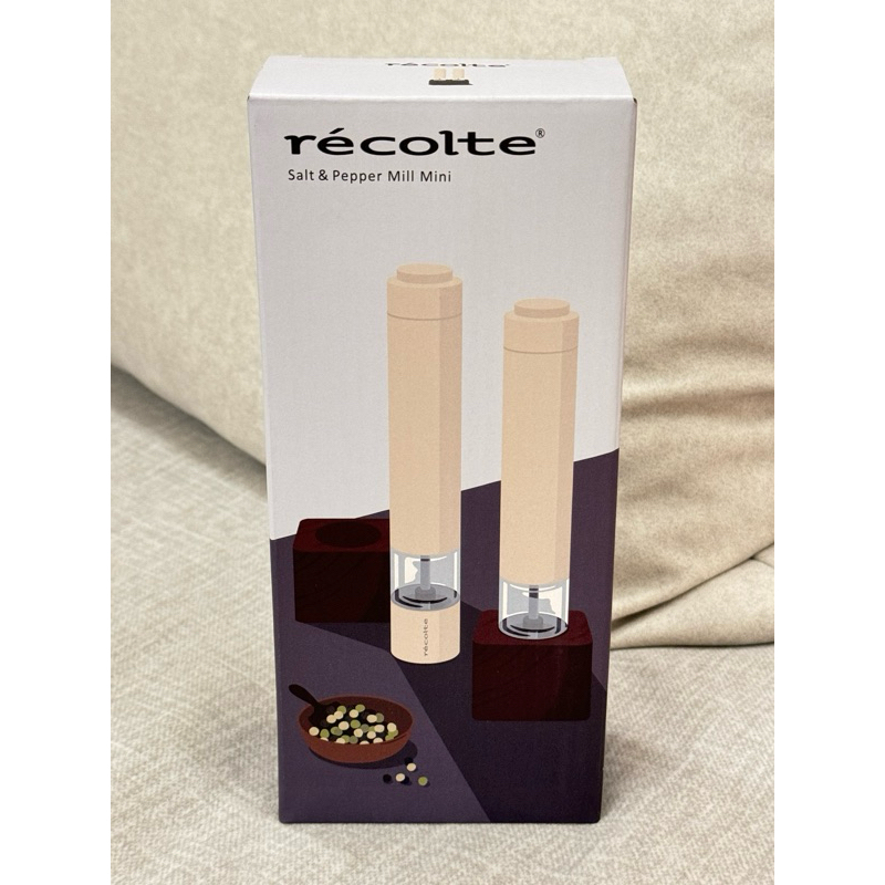 recolte麗克特 Salt&Pepper Mill Mini電動研磨器(奶油白) | 蝦皮購物