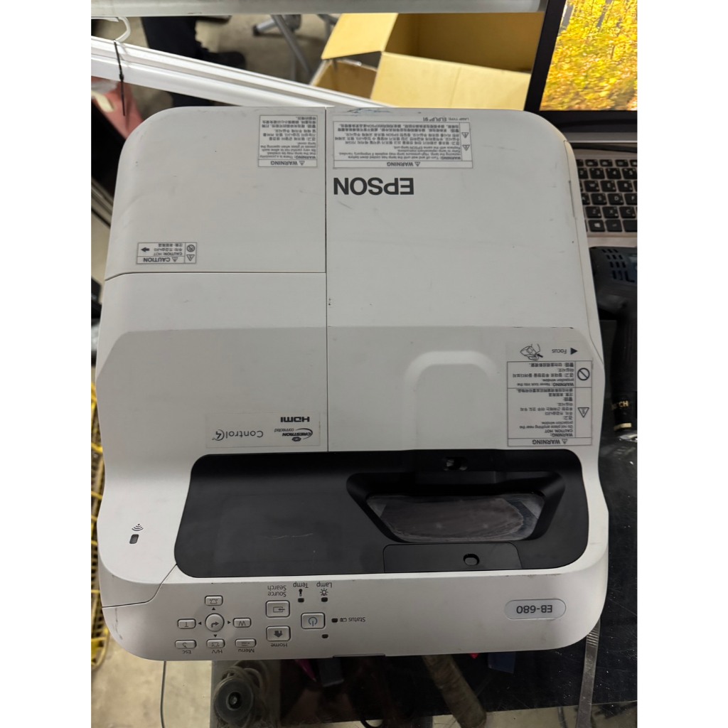 EPSON EB-680 超短焦XGA投影機 3500流明 HDMI 支援 1080P 二手投影機 功能正常 1070H | 蝦皮購物
