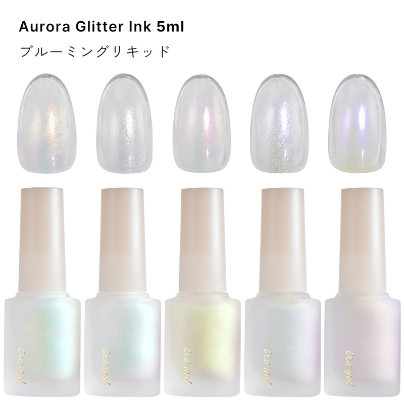 全新現貨 Nailtown irogel Aurora Glitter Ink 歐若拉 暈染液 鏡面 5ml 日本 代購 | 蝦皮購物