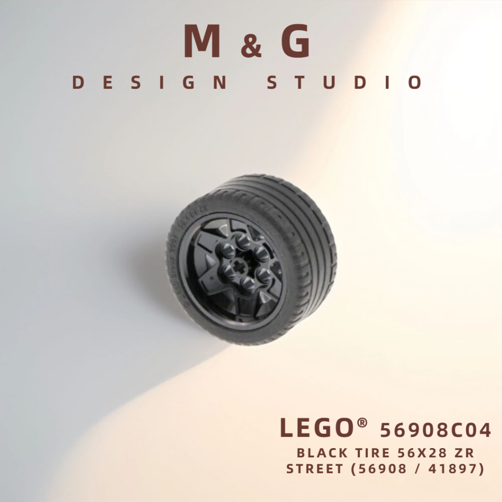 LEGO® 樂高 二手整新 56908c04 (56908 / 41897) 56x28 Wheel Tire | 蝦皮購物
