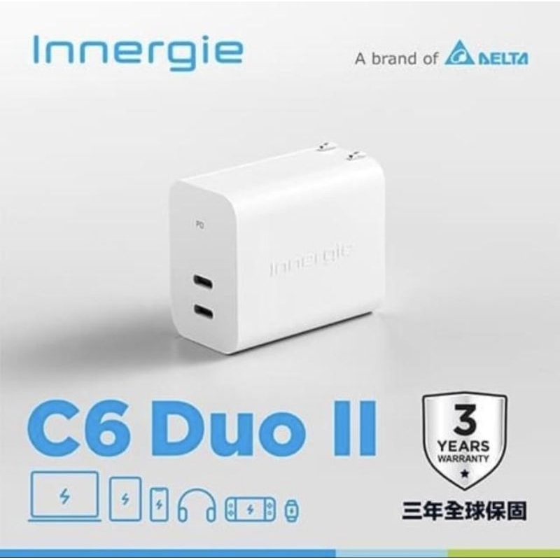 Innergie Duo II GaN摺疊版 67W/100W USB-C 充電器|支援PD/QC快充 | 蝦皮購物