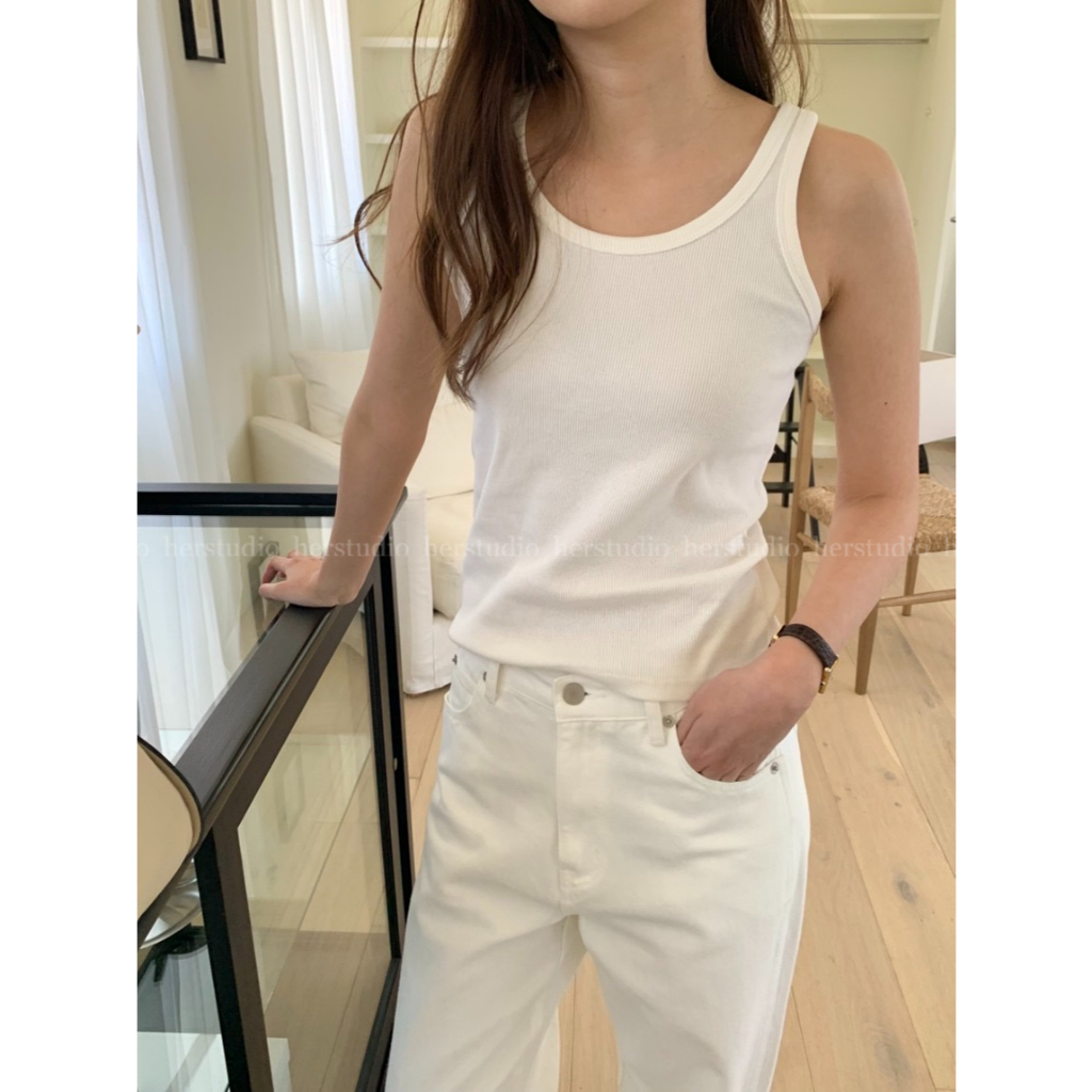 HERStudio韓國代購 基本款羅紋背心(4col) | 蝦皮購物