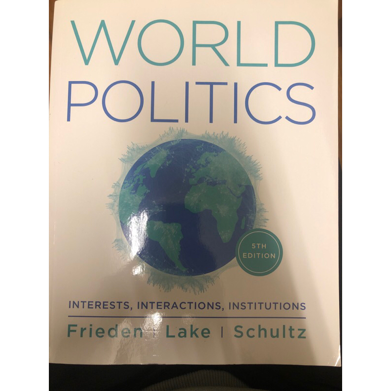 world politics interests interactions institutions 5th | 蝦皮購物